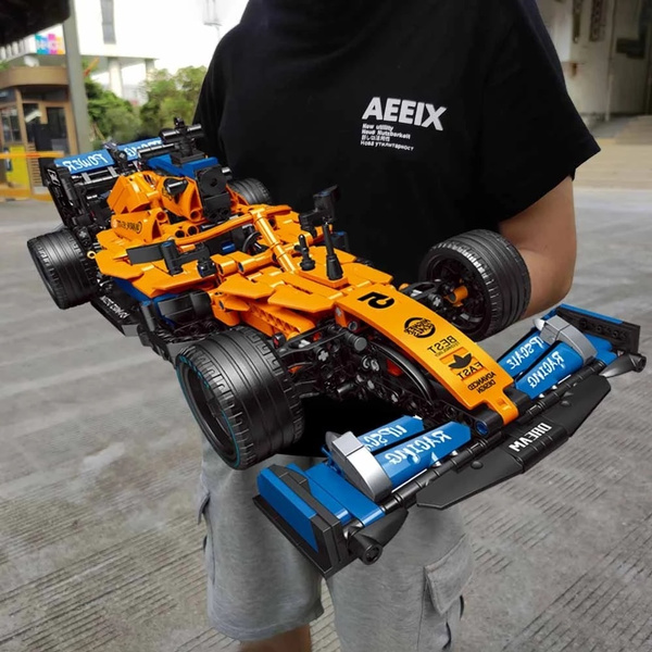 Creative Expert High-tech Orange F1 Formula Car Super Racing Car Moc ...