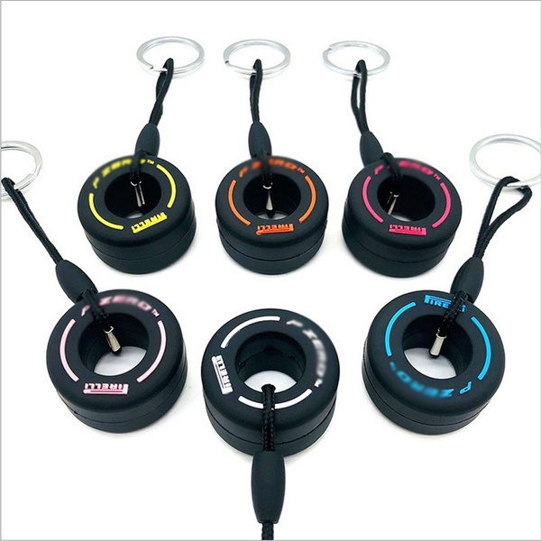 Fashion F1 Simulation Cartoon Small Tire Keychain Formula One Racing ...