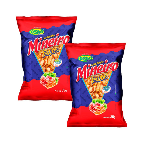 Kit com 2 Lanchinho Mineiro Bacon Osho 35g | Wish