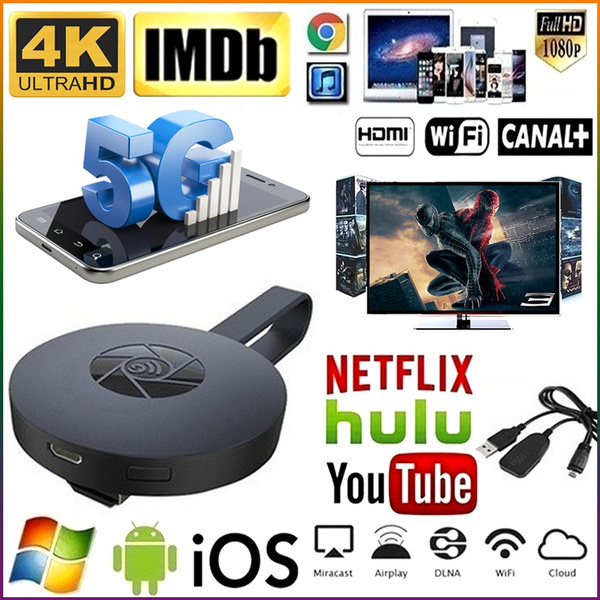 2022 New 5GWiFi Wireless Display Phone Screen Mirroring Receiver HDMI ...