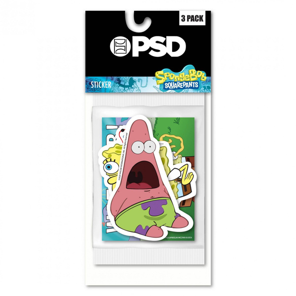 SpongeBob SquarePants Meme PSD Stickers 3-Pack | Wish
