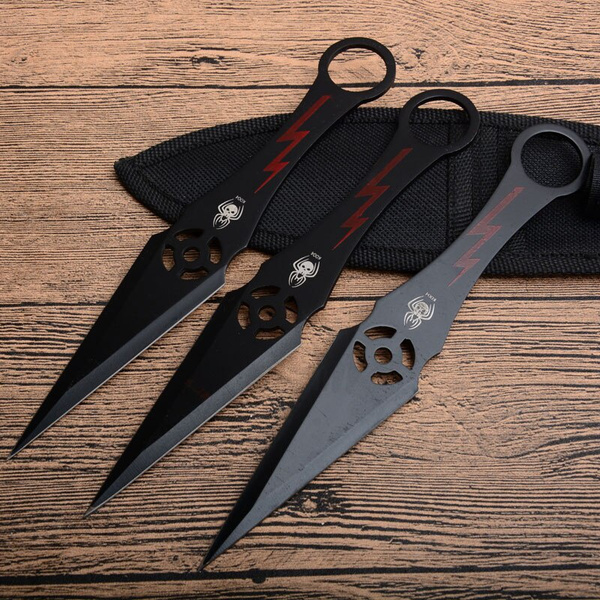 3pcs/6pcs Darts Ninja Kunai Hunting Knives Tactical Fixed Blade ...