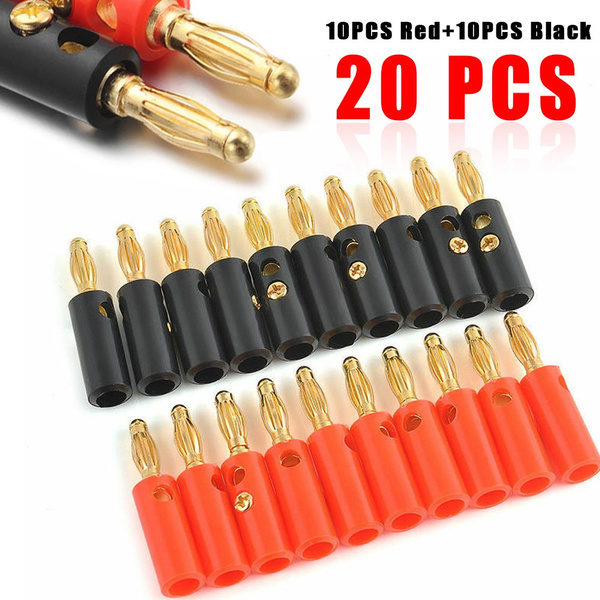 NEW 20Pcs 4mm Lantern Head Banana Plug Testing Plug Banana Plug Four ...