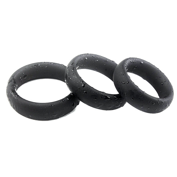 3Pcs Silicone Penisrings Cockrings Male Penile Stretcher Erections ...