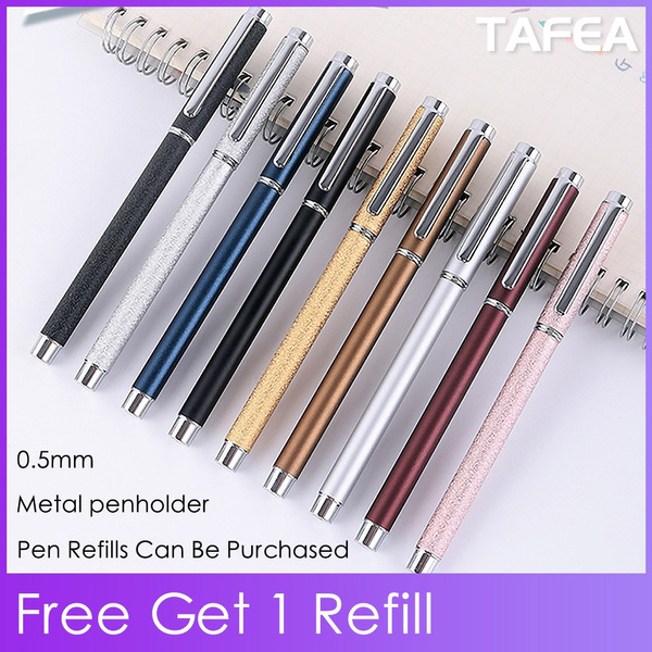 Metal Chrome Ballpoint Pen, 0.5mm Medium Point Black Ink Roller Ballpen ... Metal Chrome Ballpoint Pen, 0.5mm Medium Point Black Ink Roller Ballpen ...