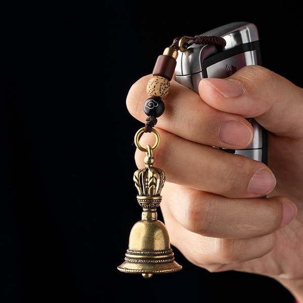 Brass Handicraft Magic Bell Keychains Wind Bell Tibetan Bronze Bell ...