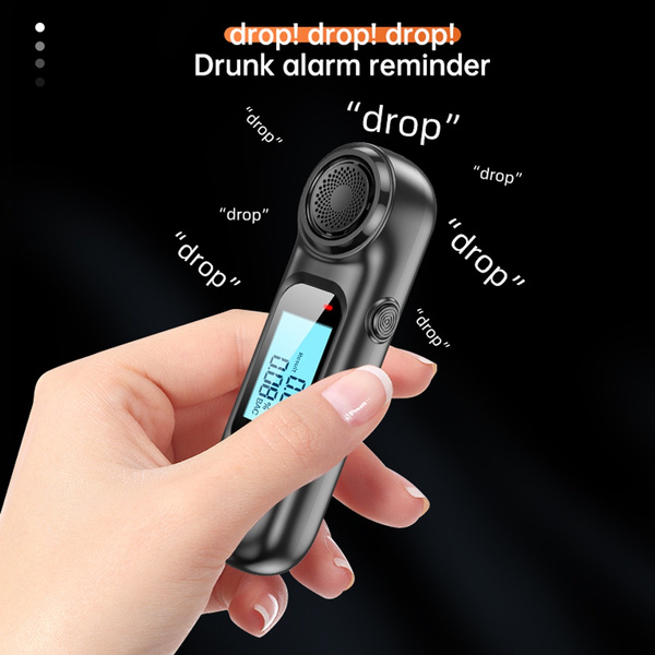 New Automatic Alcohol Tester LED Display Breath Tester USB Rechargeable ...