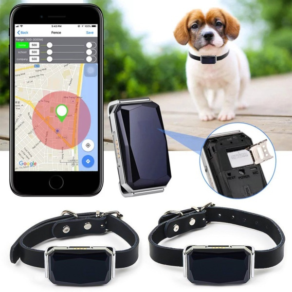 Intelligent Waterproof Pet Collar GSM AGPS Wifi LBS Mini Light GPS Tracker For Pets Dogs Cats ...