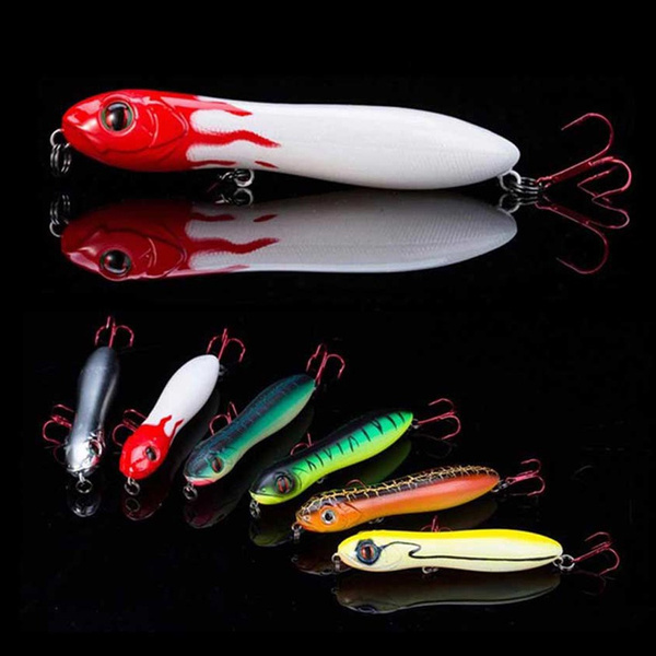 1 piece Fishing Lures Floating Pencil Popper Top Water Artificial Baits ...
