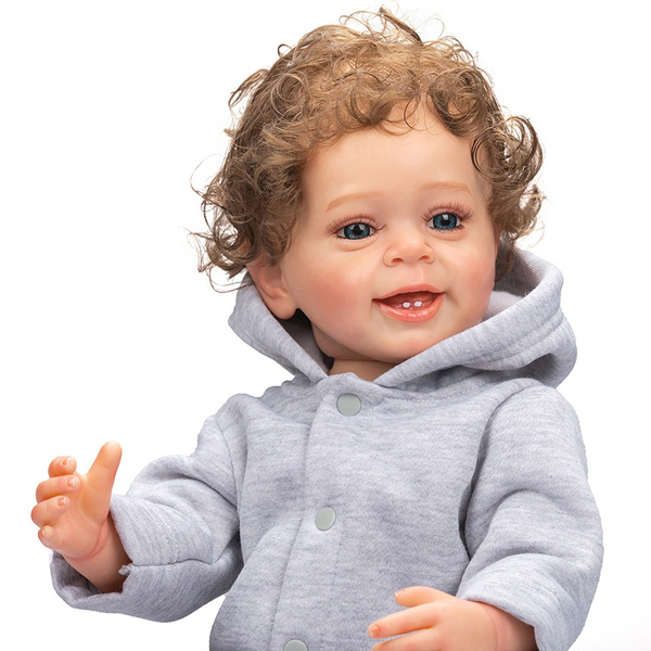 55Cm/22" Full Body Soft Silicone Realistic Baby Boy Doll Yannik Ideal ...