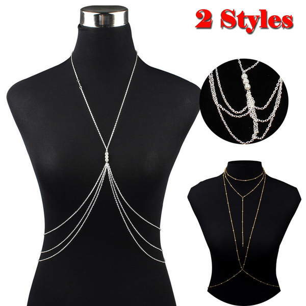 Womens Sexy Fashion Body Belly Waist Chain Bikini Beach Harness