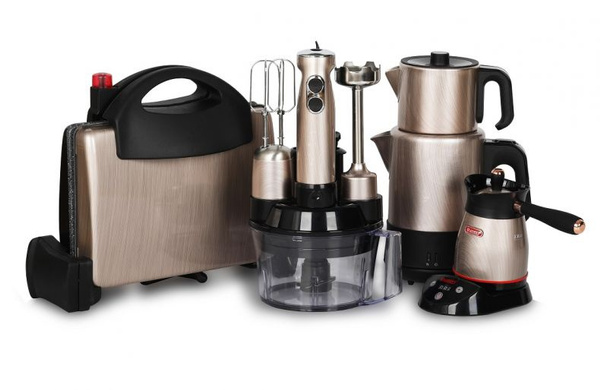 Queen LUXURY ROSE 4-Piece Dowry Set, Toaster, Blenders, Tea Machine ...