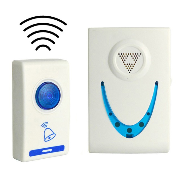 Wireless Doorbell 1 Button 1 Receiver Remote Control Home Security Door ...