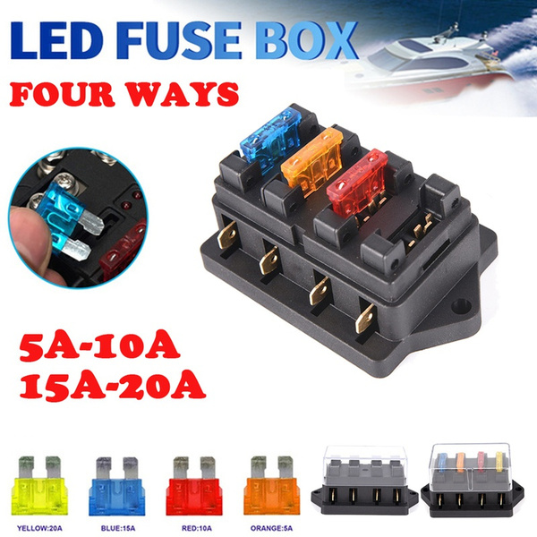 1/2Set Way Car Power Distribution Blade Fuse Holder Box Panel Board | Wish