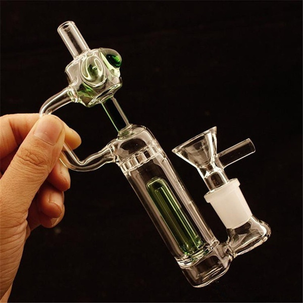 15 Cm Tall Unique Heady Glass Dab Rigs Recycler Type with 14 Mm Joint ...
