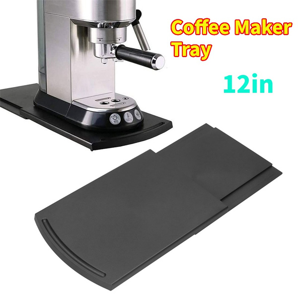 Appliance Sliding Coffee Maker Tray, 12\" Coffee Pot Slider Machine Mat ...