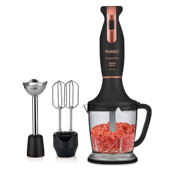 Mks Queen CHOPPERMIX 3-Piece Blender Set - Rose Chopper Blender Mixer ...