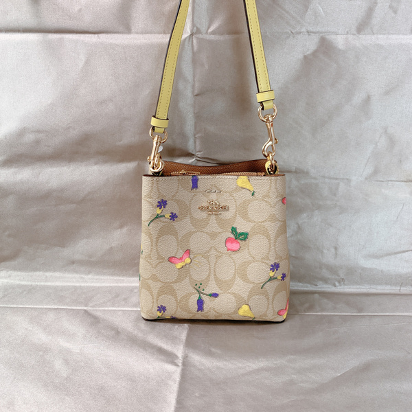 Coach C8255 Mini Town Bucket Bag In Signature Canvas In Light Khaki ...