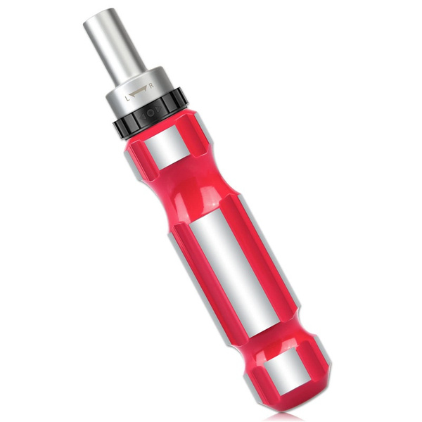 Ratcheting Screwdriver Bit Holder Handle, 1/4'' Hex High Torque Ratchet ...