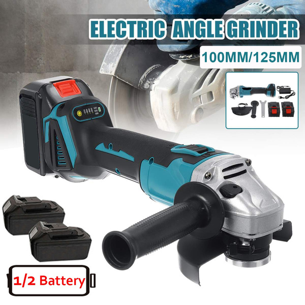 100MM/125MM Cordless Angle Grinder 18V Lithium-Ion Grinding Machine ...
