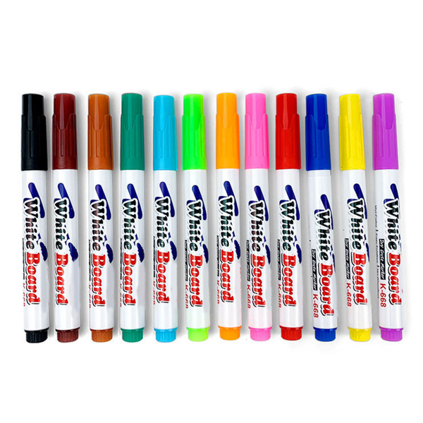 12 Pcs Colorful Liquid Chalk Markers Erasable Whiteboard Markers ...
