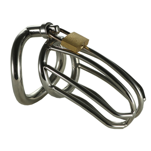 Men Chastity Locking Cage Stainless Steel Restraint Device | Wish