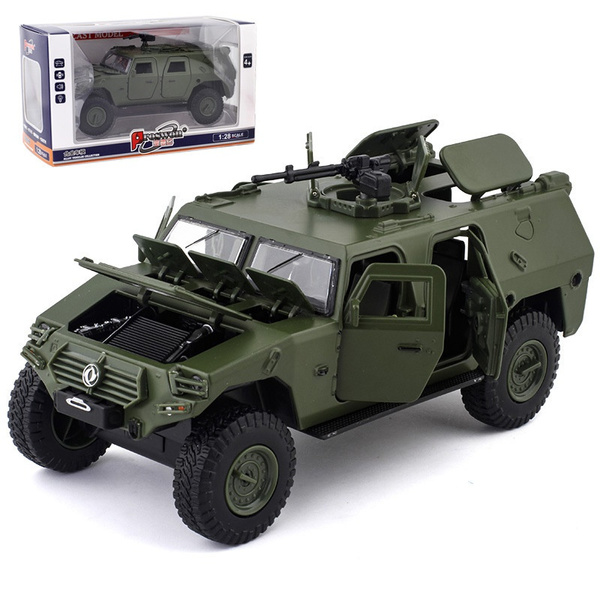 New1:28 Military Alloy Armored Car Model Diecasts Off-road Vehicles Car ...