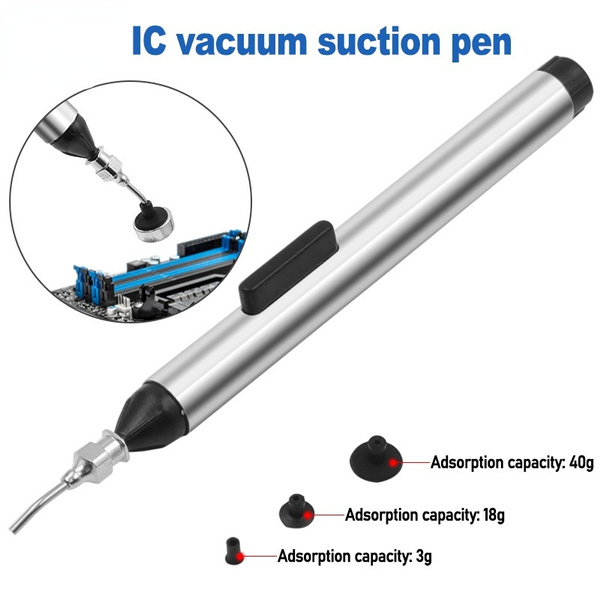 IC SMD Vacuum Sucking Suction Pen Remover Sucker Pump IC SMD Tweezer Pick Up Tool Solder ...