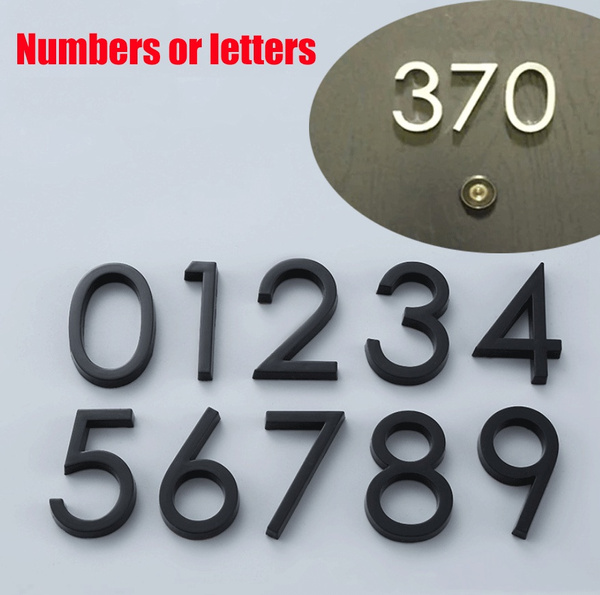 1Pc 3D Digital House Number Plated House Number 0 to 9 Plastic Number ...