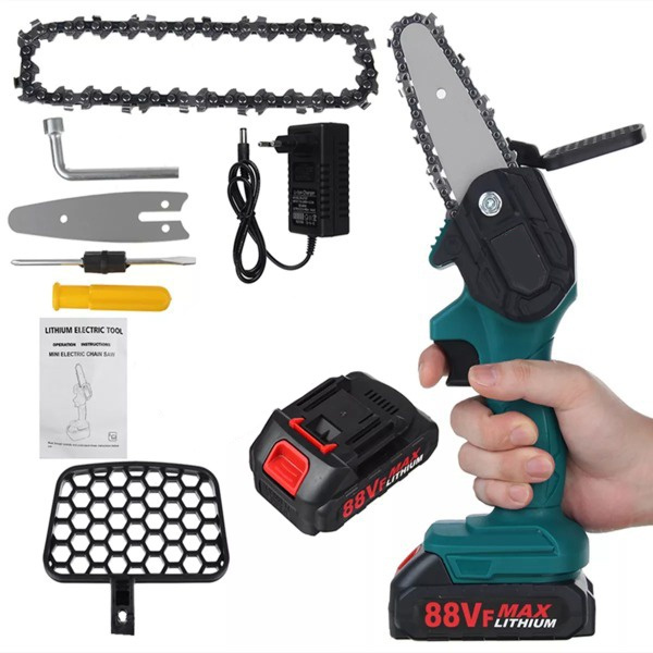 Cordless Portable Chain Saw Pruning Cutter Mini Electric Saw for ...