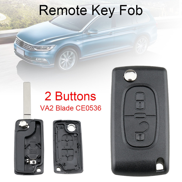 E12 Replacement 2Buttons Flip Key Case Fob Fit for Citroen C2 C3 ...