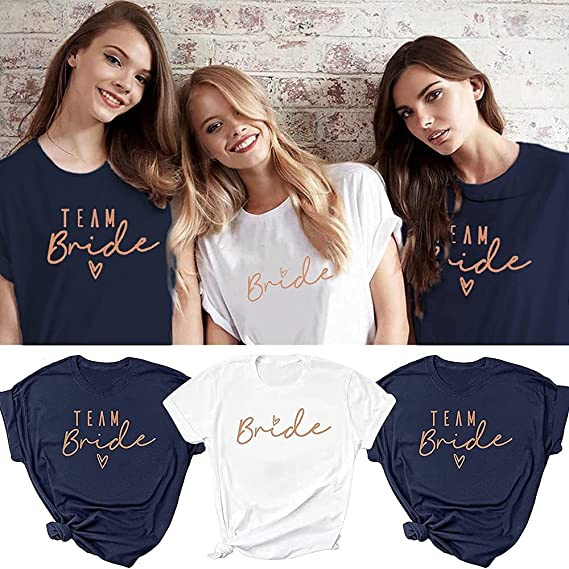 1pcs Bride Party Shirt Bride Team Bride T-Shirt Bachelorette Party ...
