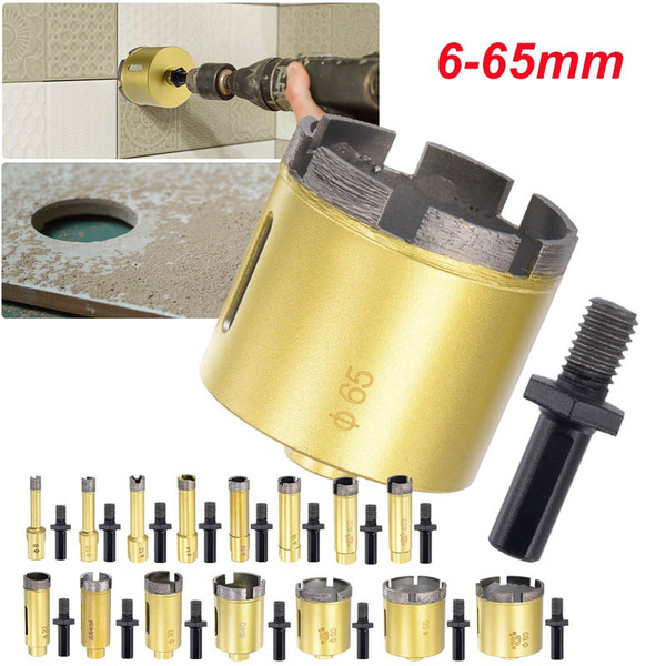 6-65mm Sintered Diamond Tool Drill Bit Hole Saw Glass Ceramic Marble ...