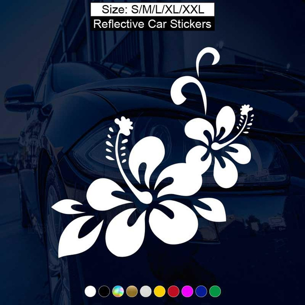 1PC Flower Floral Car Stickers for Car Window Vinyl Decal Car ...