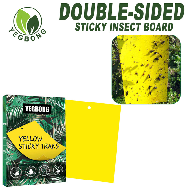 10PCs/20PCs/30PCs Yellow Board Double-Sided Sticky Card Trap Board ...