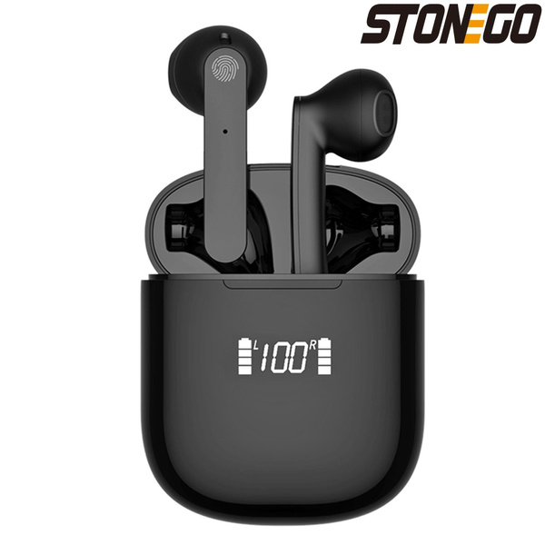 STONEGO 1PC TWS Bluetooth 5.0 True Wireless Earphones Touch Digital ...