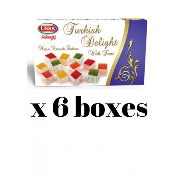 Fruit Flavored Turkish Delight 350Gr X 6 Boxes | Wish