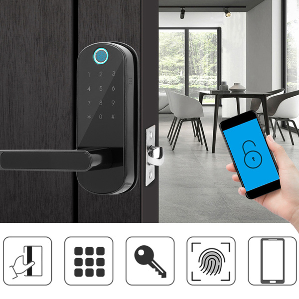 Fingerprint Door Lock Smart Digital Password IC Karte Key | Wish