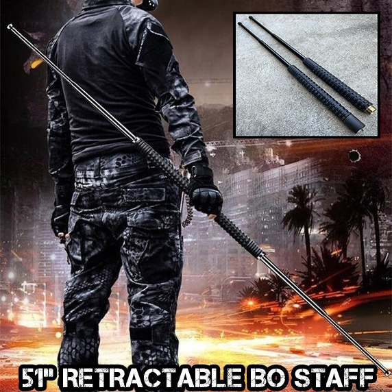 Batons Telescopic Alloy Steel Self-defense Stick Sports Training ...