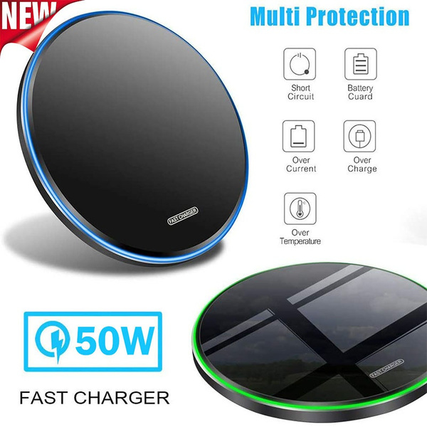 2022 Wireless Charger Qi 50W Max Fast Wireless Charging Pad with USB C ...