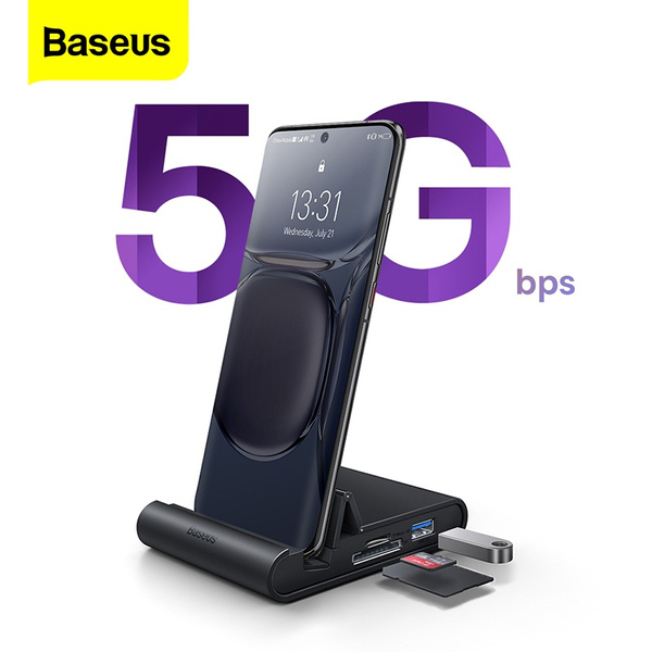 Baseus USB Type C Docking Station to 4K HDMI-compatible SD/TF USB 3.0 ...