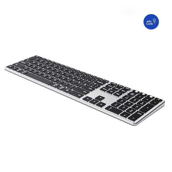 Jelly Comb Backlit Bluetooth Keyboard, Multi Device Ultra Slim ...