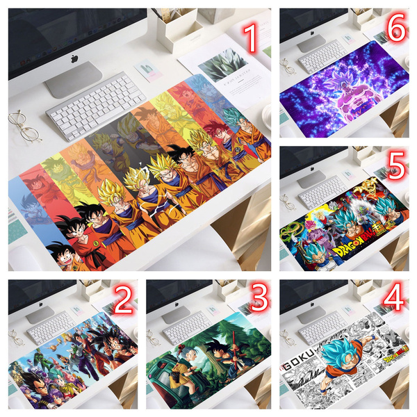 Large Gaming Mouse Pad Gamer Dragon Ball Animation Computer Mousepad ...