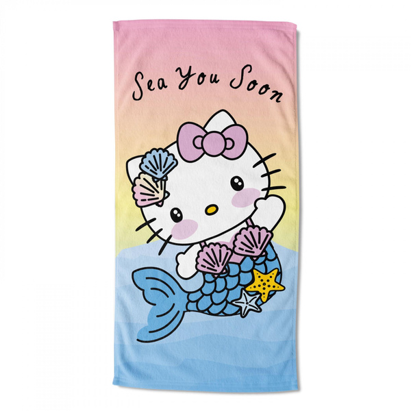 Hello Kitty Sea You Soon Mermaid Kitty 30"x60" Beach Towel | Wish