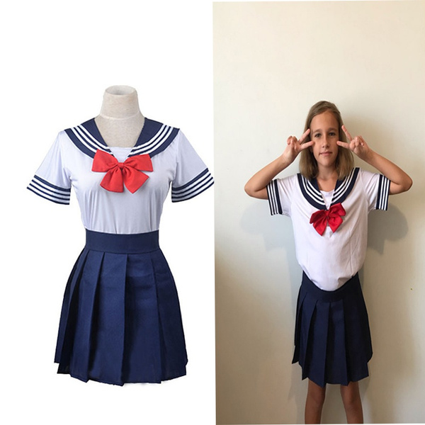 Cosplay Japanese Sailor Moon School Uniforms Anime COS Sailor Suit tops ...