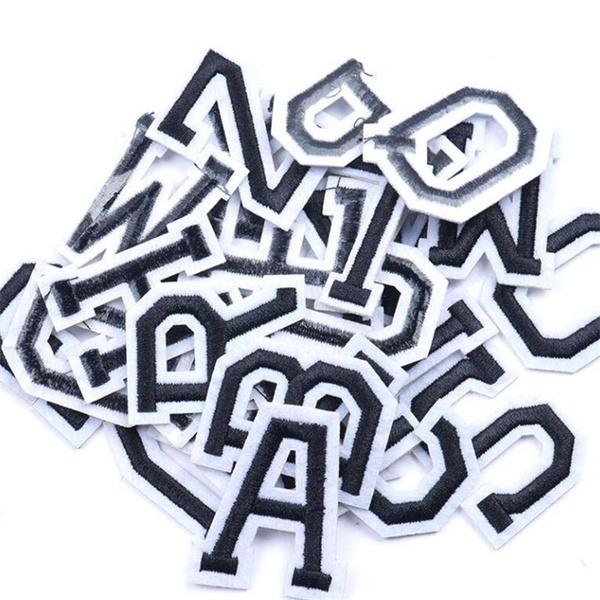 All 26 English Letters Patch Alphabet Word Embroidered Iron on Brand ...