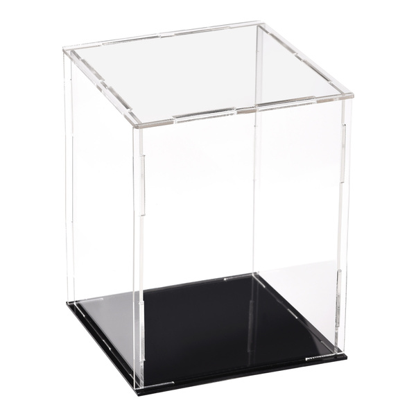 Acrylic Clear Display Case Box Dustproof Protection Showcase Cube ...