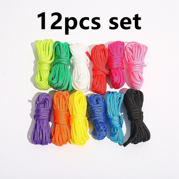 12pcs Set 10FT 550 Paracord 7 Strand Core Parachute Cord Lanyard Rope ...