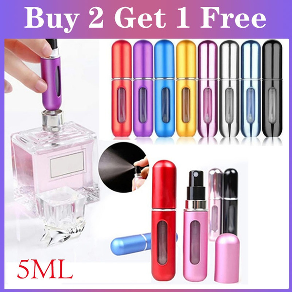 [BUY 2 GET 1 FREE] 5ML Mini Perfume Bottle Aluminum Refillable Perfume ...