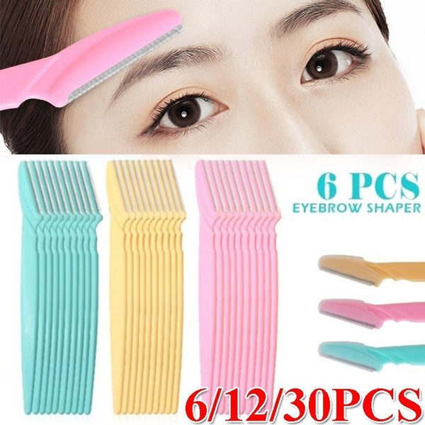 30/12/6 Pieces/Set Facial Eyebrow Shaver Trimmer Shaping Professional ...